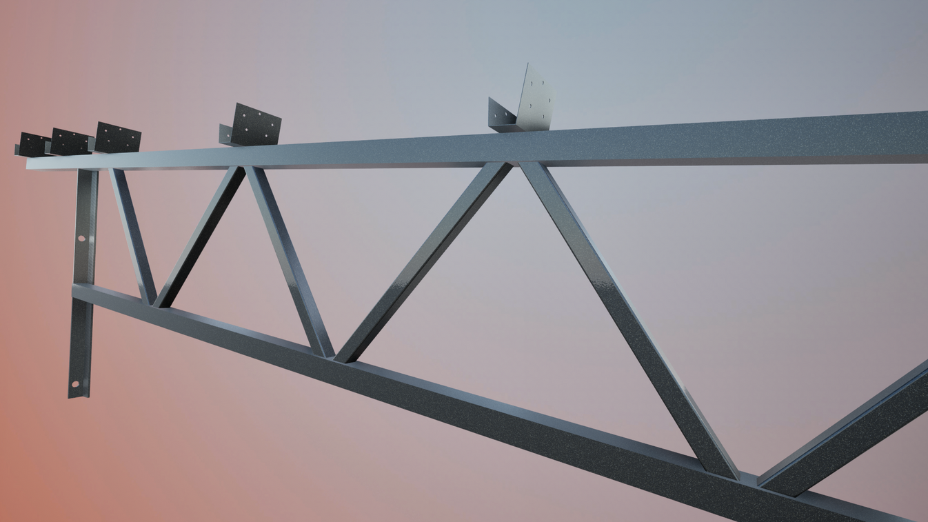 30' Monoslope Truss – Blackwater Truss Systems