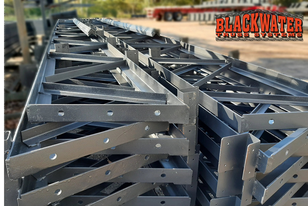 Steel Trusses - 2" X 2" Gable Style Angle Iron Steel Trusses ...